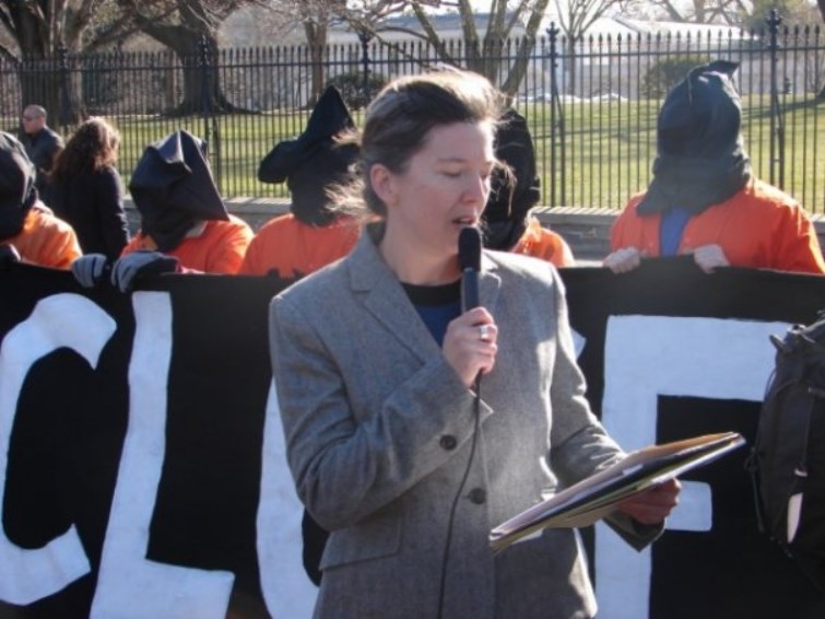 frida-berrigan-at-close-gitmo-demonstration | Liberation Theologies